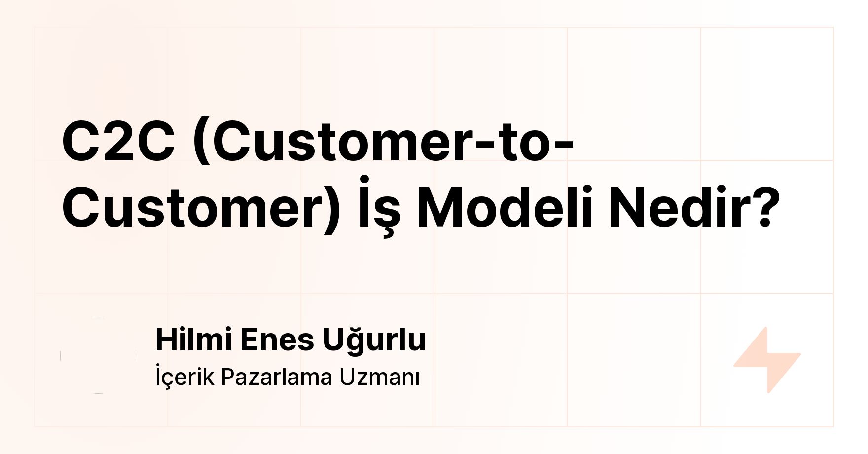 C2C (Customer-to-Customer) İş Modeli Nedir? - ikas
