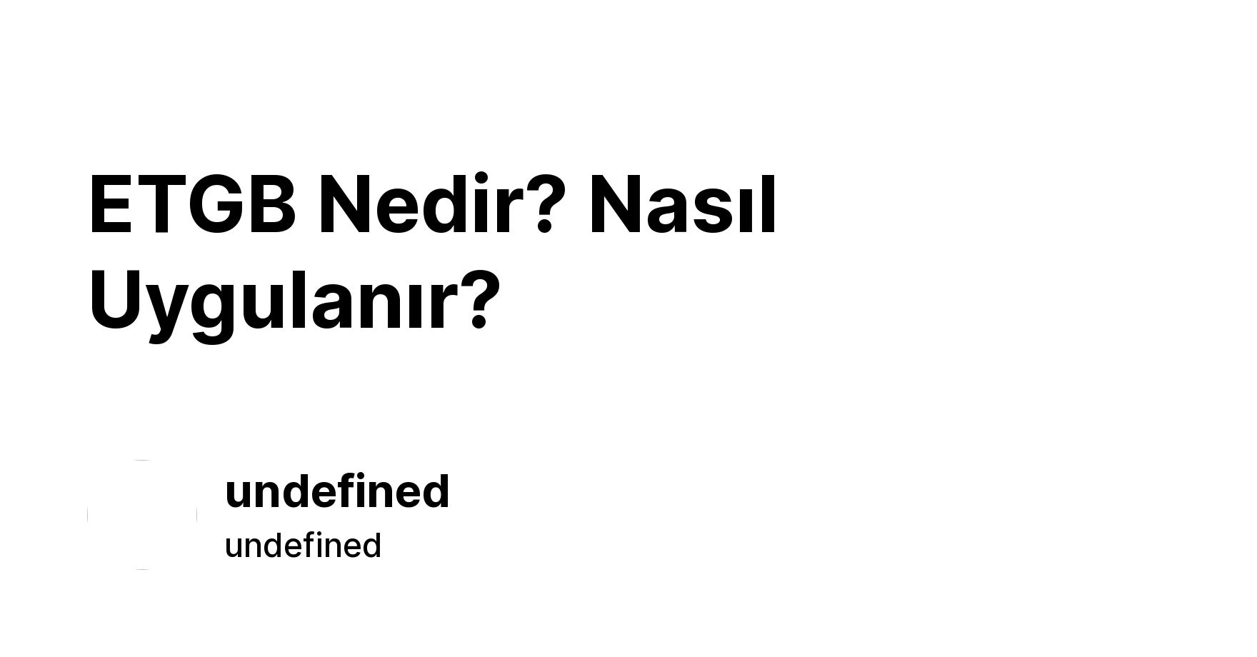 ETGB Nedir? Nasıl Uygulanır? - ikas