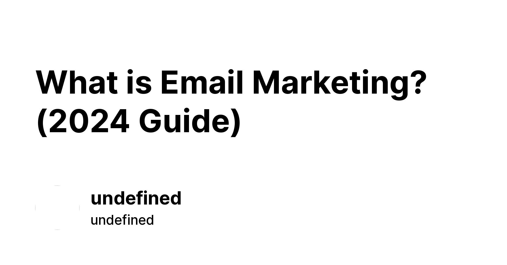 What is Email Marketing? (2024 Guide) - ikas