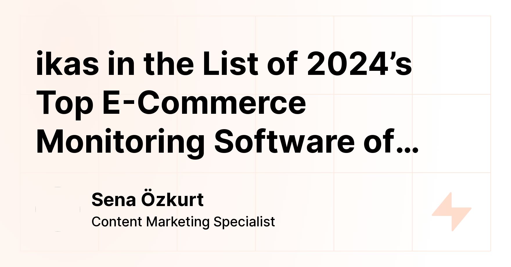 ikas in the List of 2024's Top E-Commerce Monitoring Software of Tekpon ...